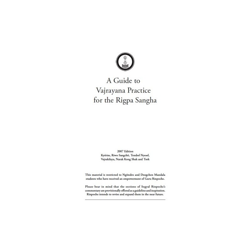 A Guide to Vajrayana Practice