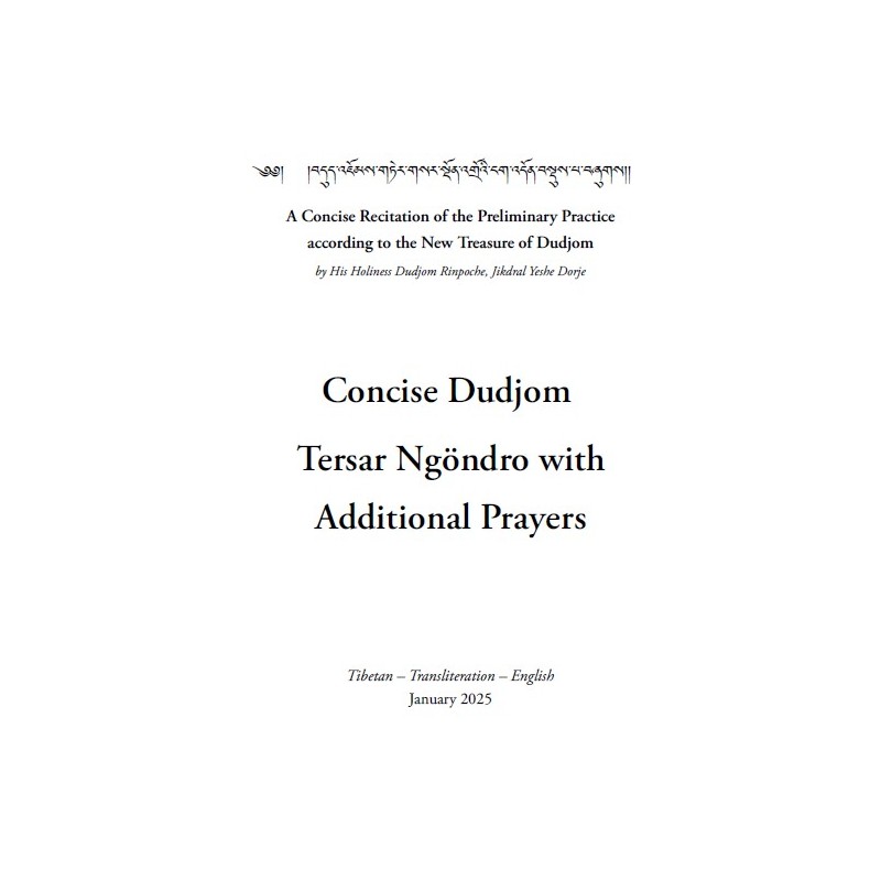 Dudjom Tersar Ngöndro with additional prayers (download)