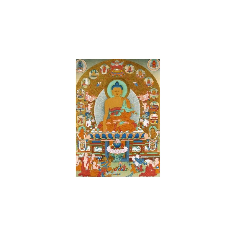 The 12 deeds of the Buddha Shakyamuni